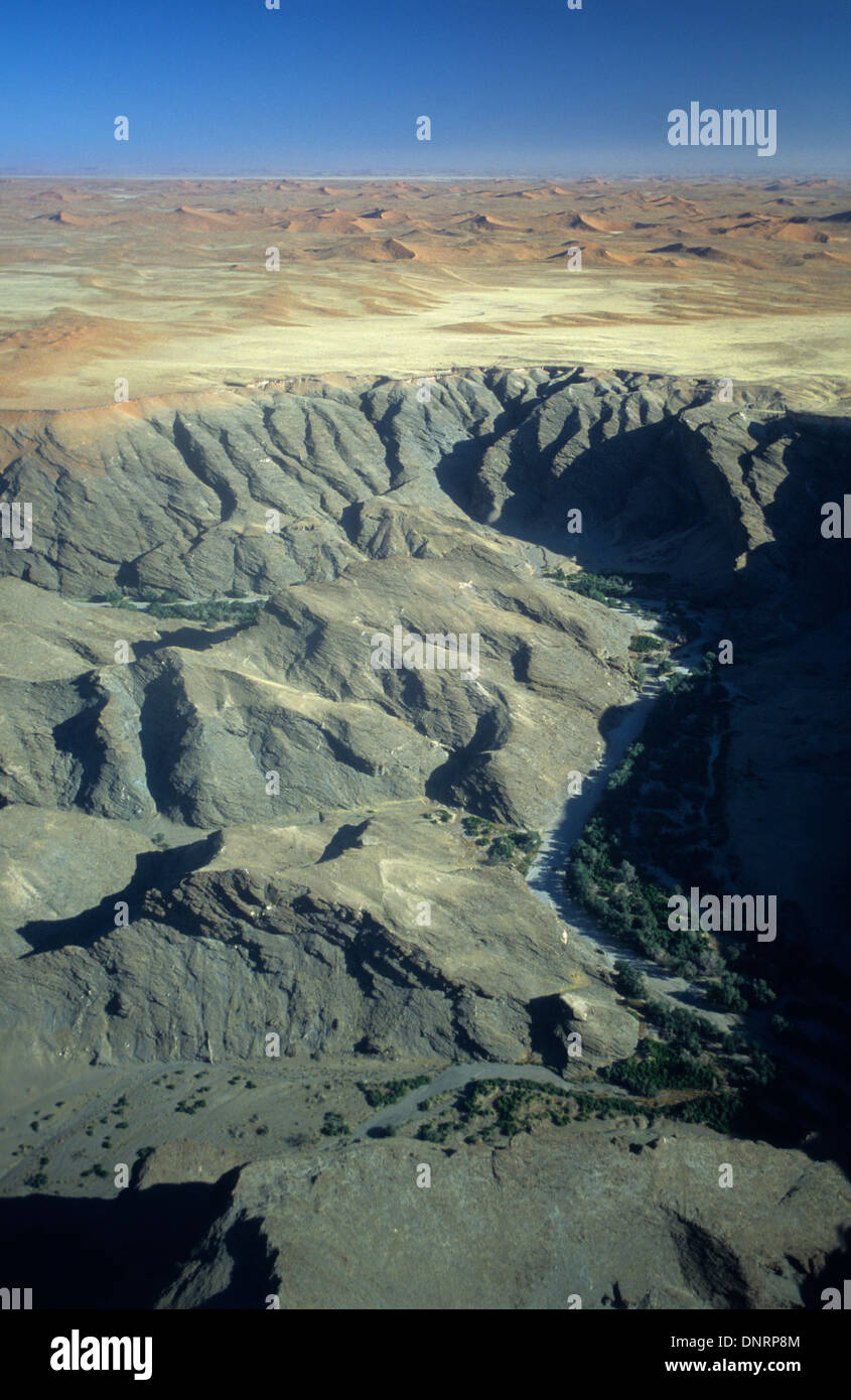 Aerial view of Kuiseb canyon and river, Namibia, Africa Stock Photo - Alamy
