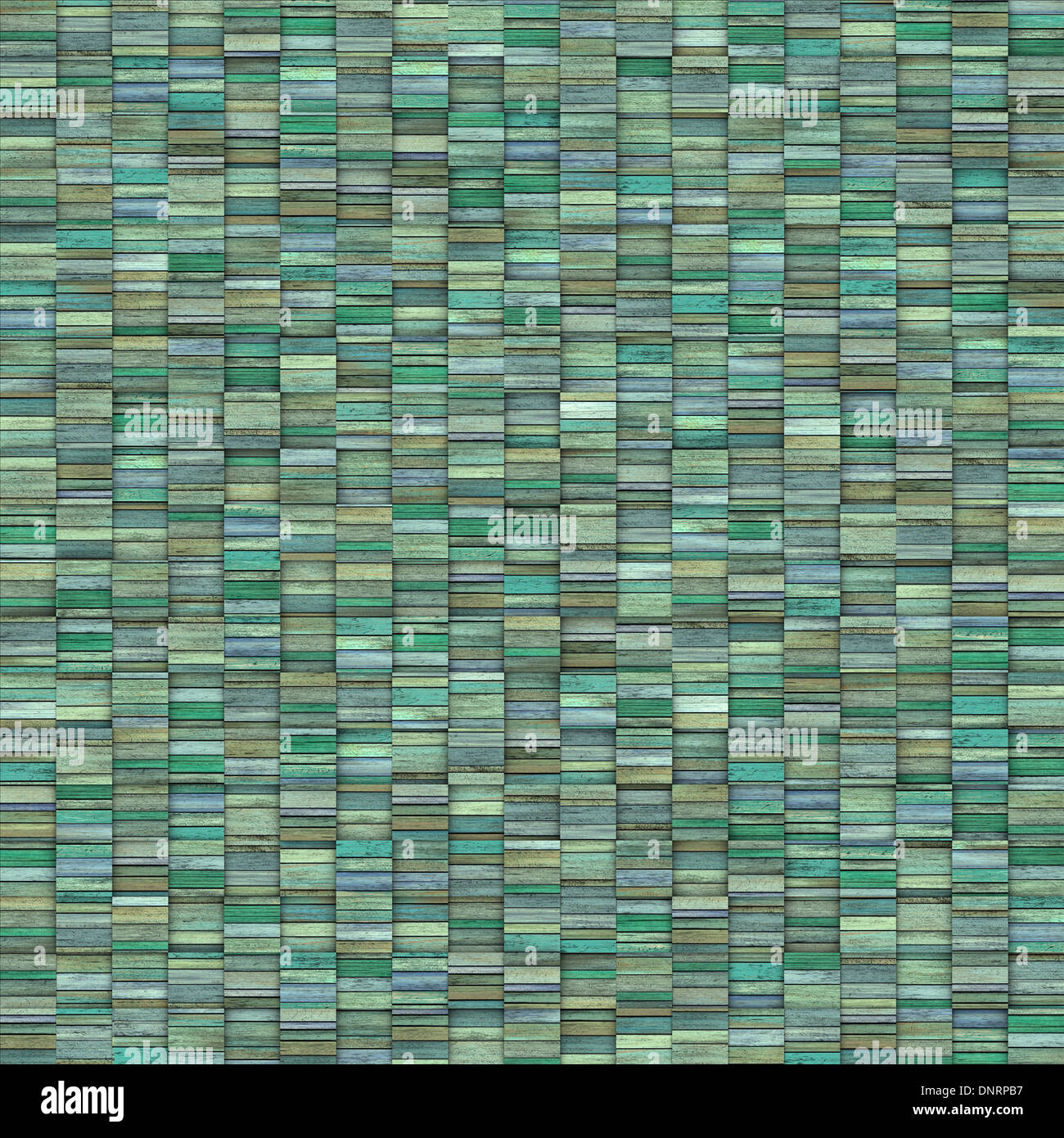 mosaic tiled grunge blue green wood timber plank backdrop Stock Photo ...