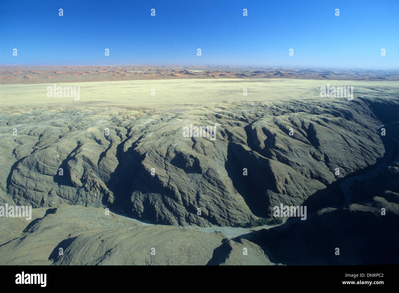 Aerial view of Kuiseb canyon and river, Namibia, Africa Stock Photo - Alamy