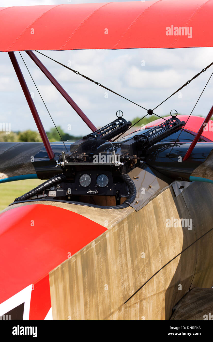 Fokker Dr1 Triplane Replica G-BVZG close-up of cockpit Stock Photo - Alamy