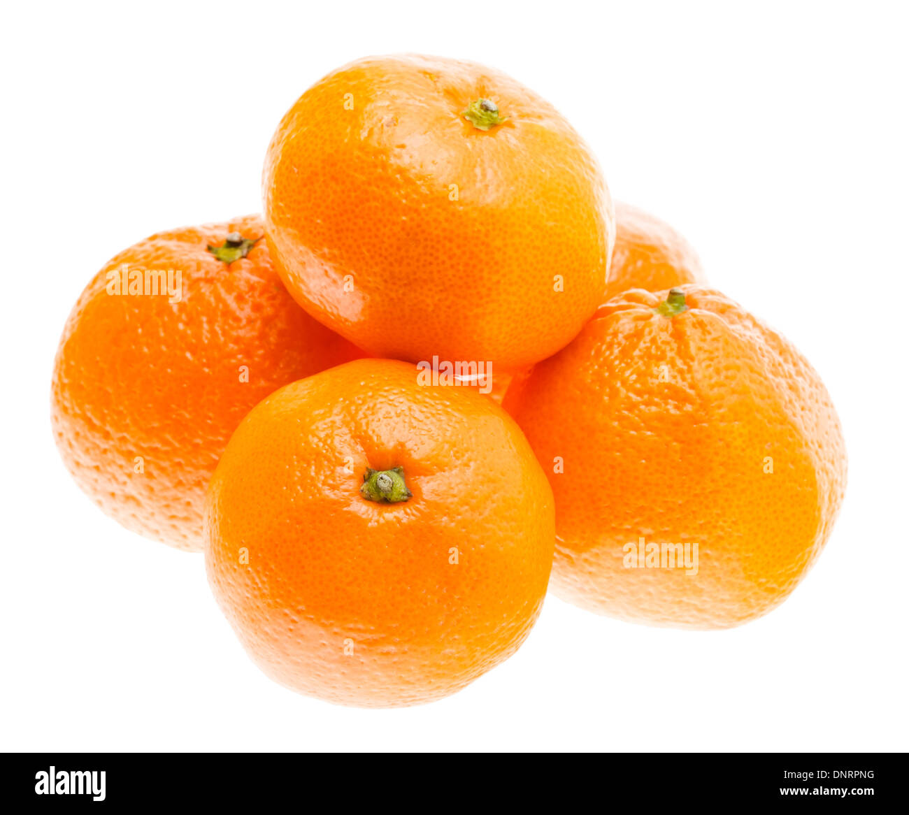 Tasty Sweet Tangerine Orange Mandarin Fruit Isolated On White ...