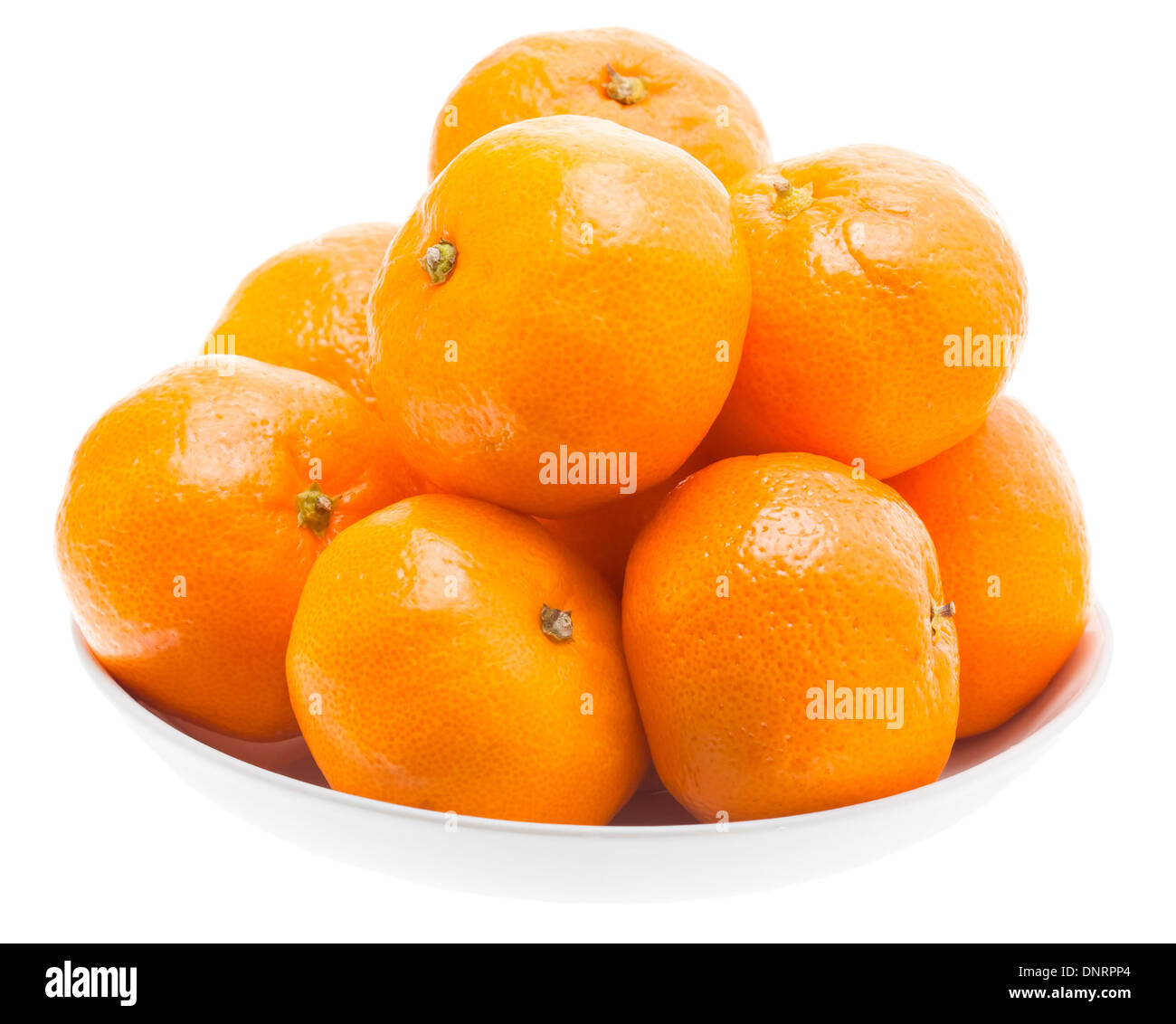 Orange mandarin sections isolated Cut Out Stock Images & Pictures - Alamy