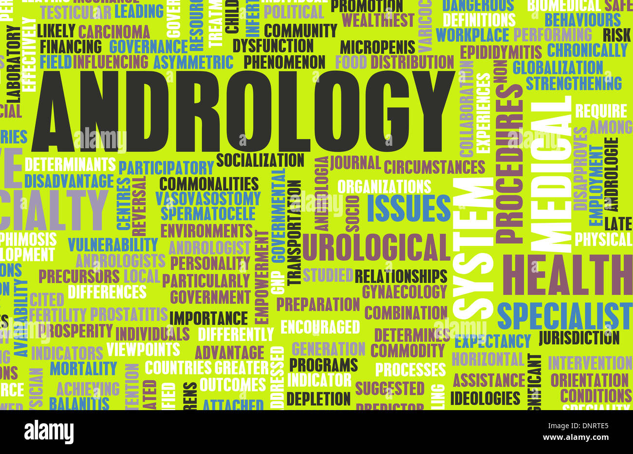 Andrology or Andrologist Medical Field of Science Art Stock Photo - Alamy