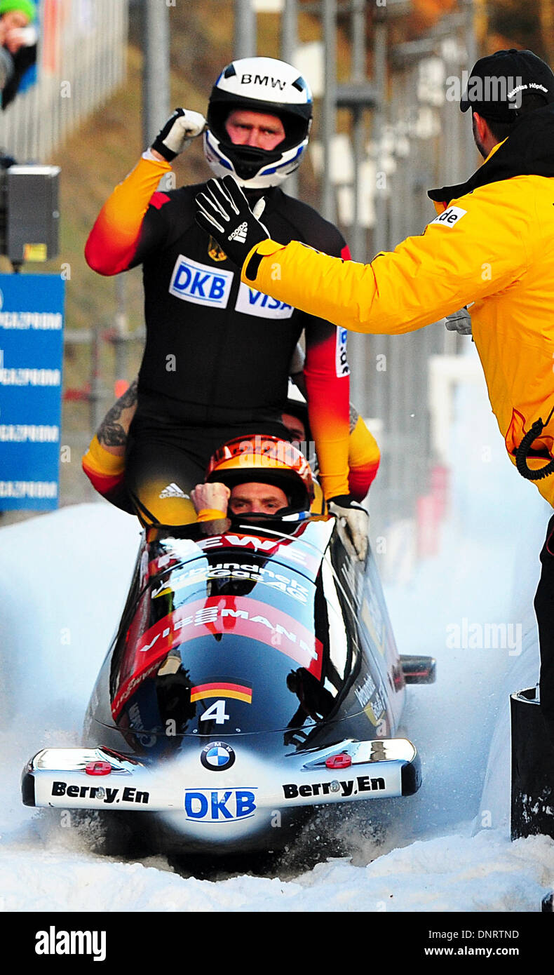 Winterberg, Germany. 05th Jan, 2014. German bobsleigh team Maximilian ...
