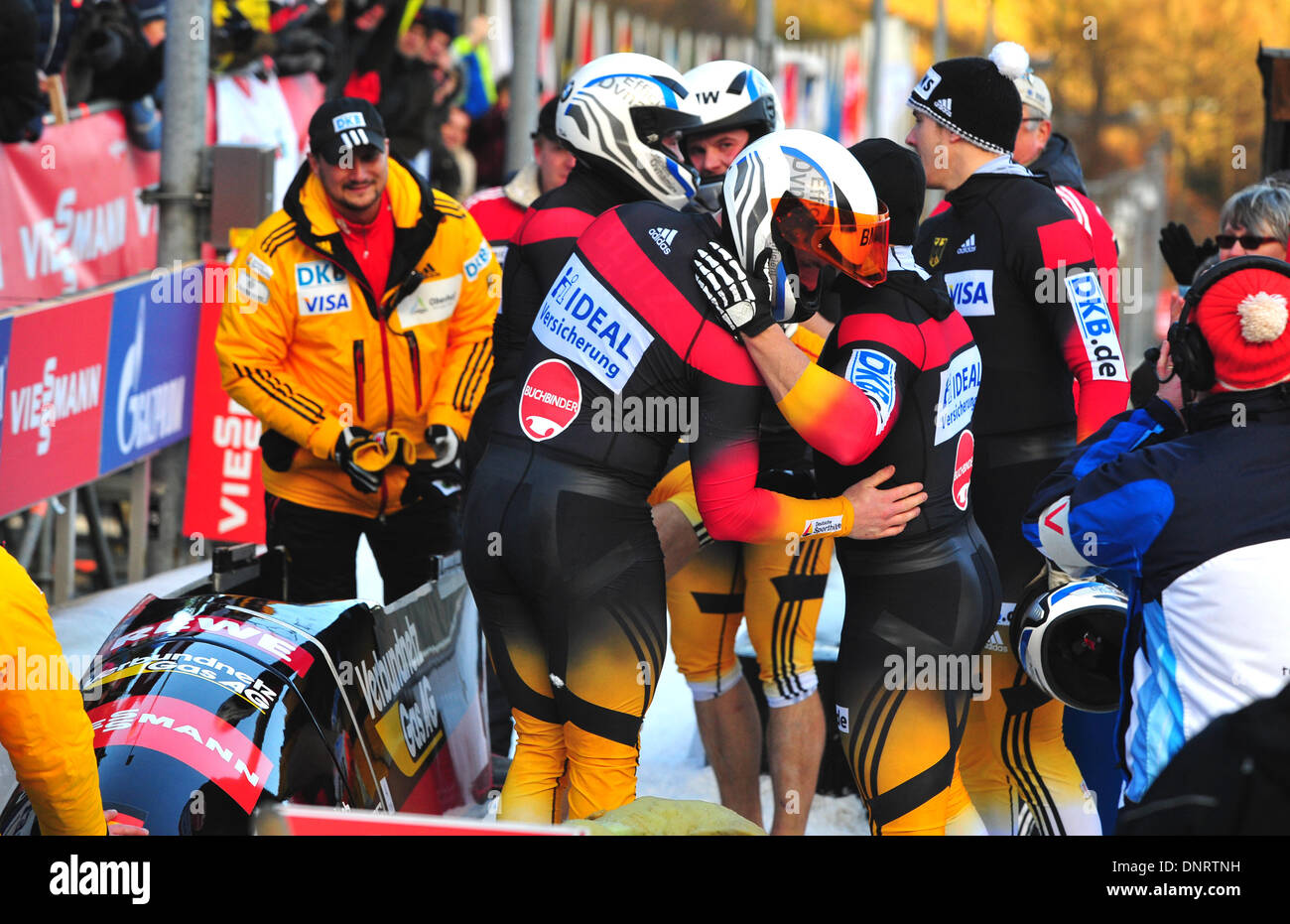 Winterberg, Germany. 05th Jan, 2014. German bobsleigh team Maximilian ...