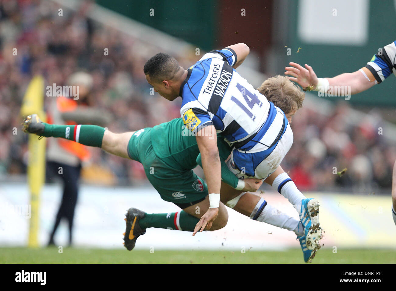Anthony watson of leicester tigers hi-res stock photography and images ...