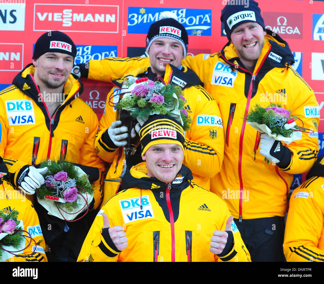 Winterberg, Germany. 05th Jan, 2014. German bobsleigh team Maximilian ...