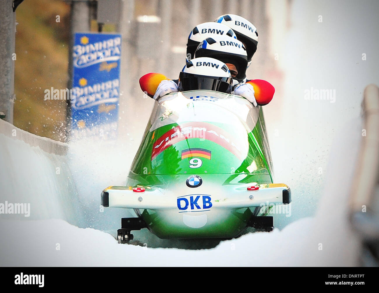 Winterberg, Germany. 05th Jan, 2014. German bobsleigh team Thomas ...