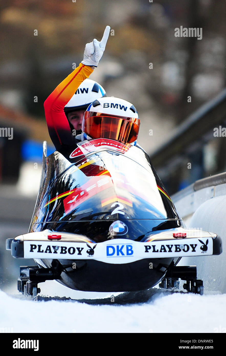 Winterberg, Germany. 05th Jan, 2014. German bobsleigh team Sandra ...