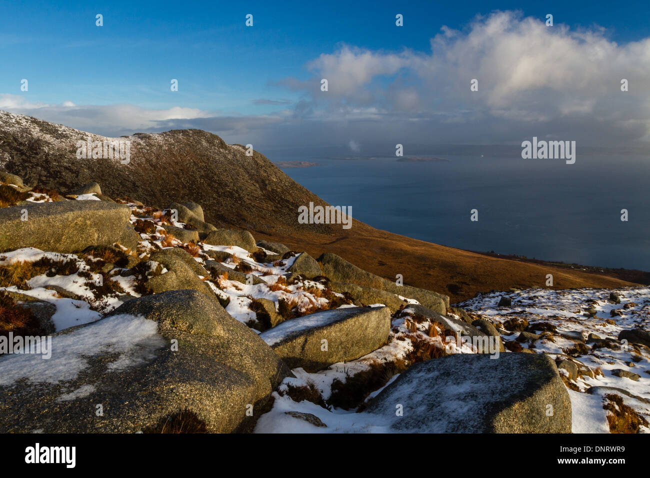 Arran mountains in snow hi-res stock photography and images - Alamy