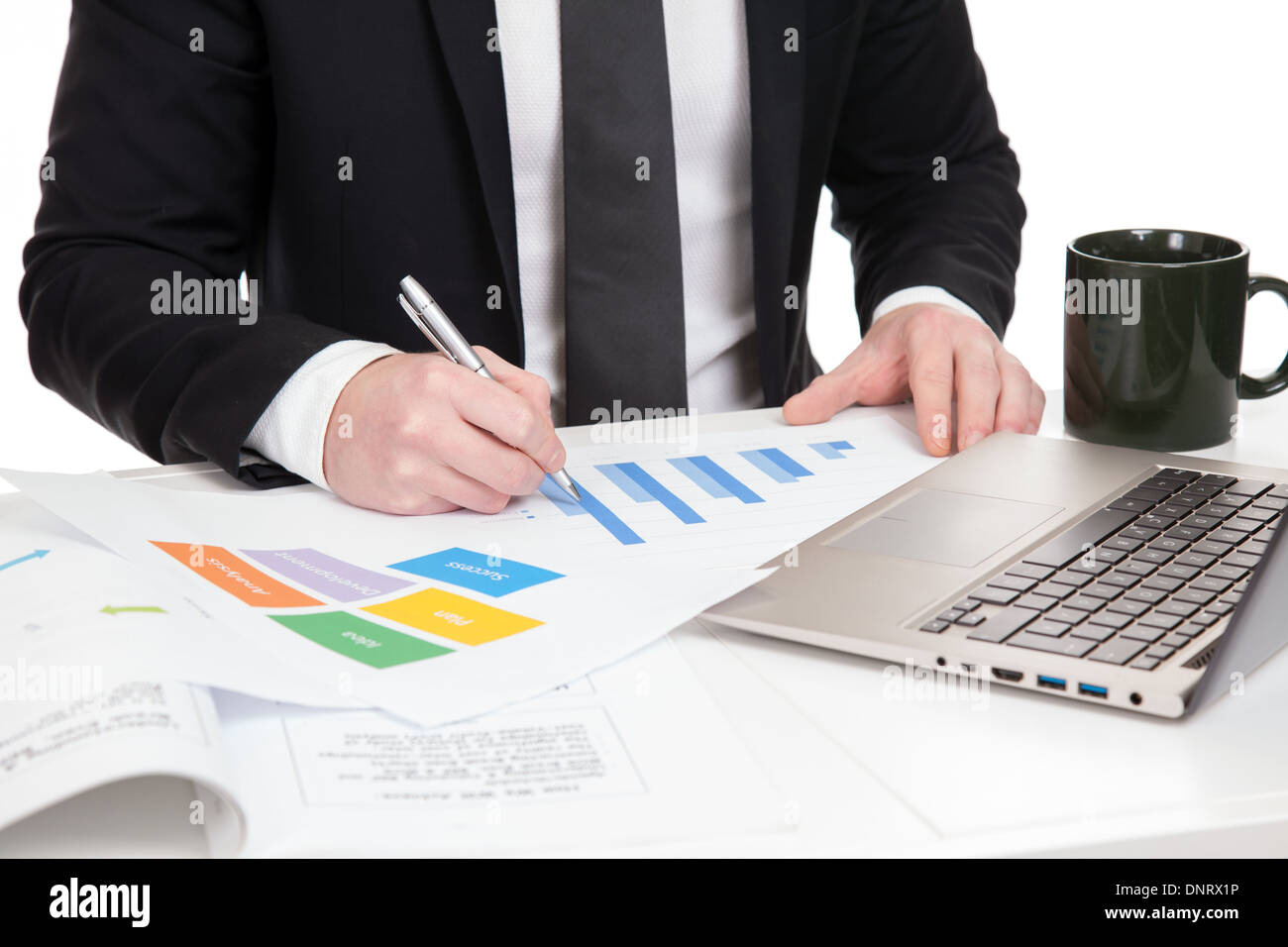 Data chart desk hi-res stock photography and images - Alamy