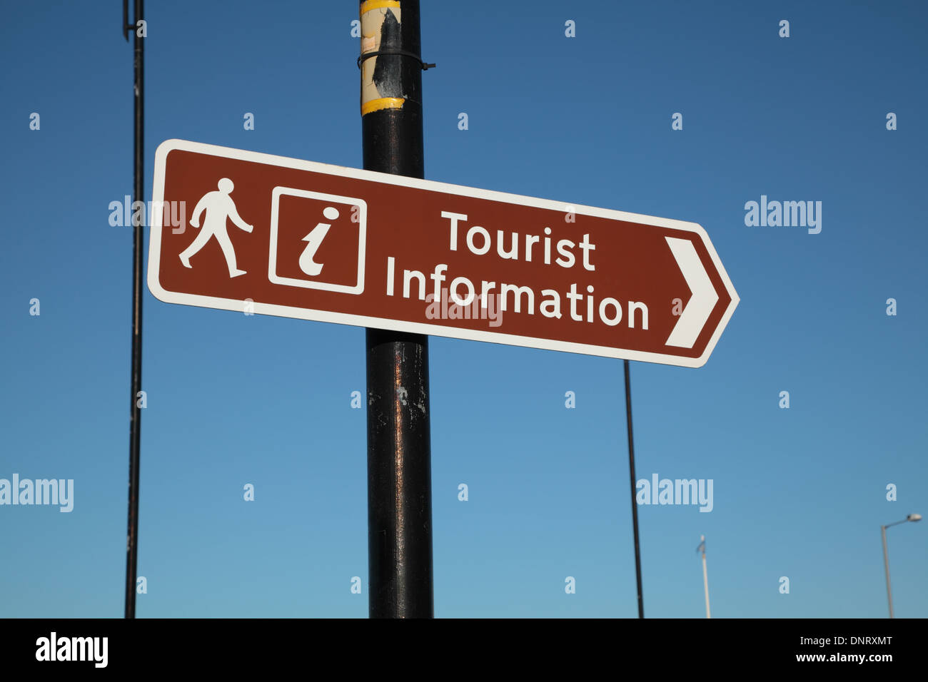 Sign Tourist Information Stock Photo - Alamy