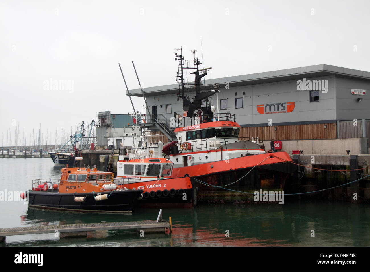 Boats in Harbour Brixham Devon Stock Photo - Alamy