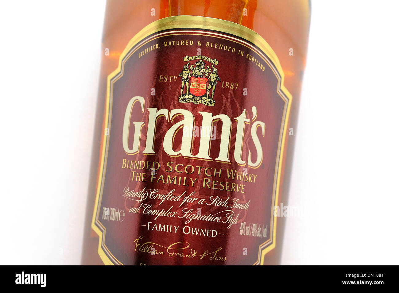 A bottle of Grants whiskey Stock Photo - Alamy