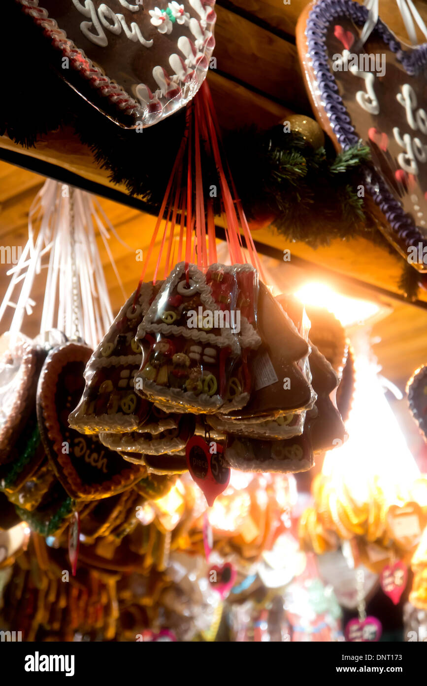 Gingerbread Biscuit Stall Stock Photo - Alamy