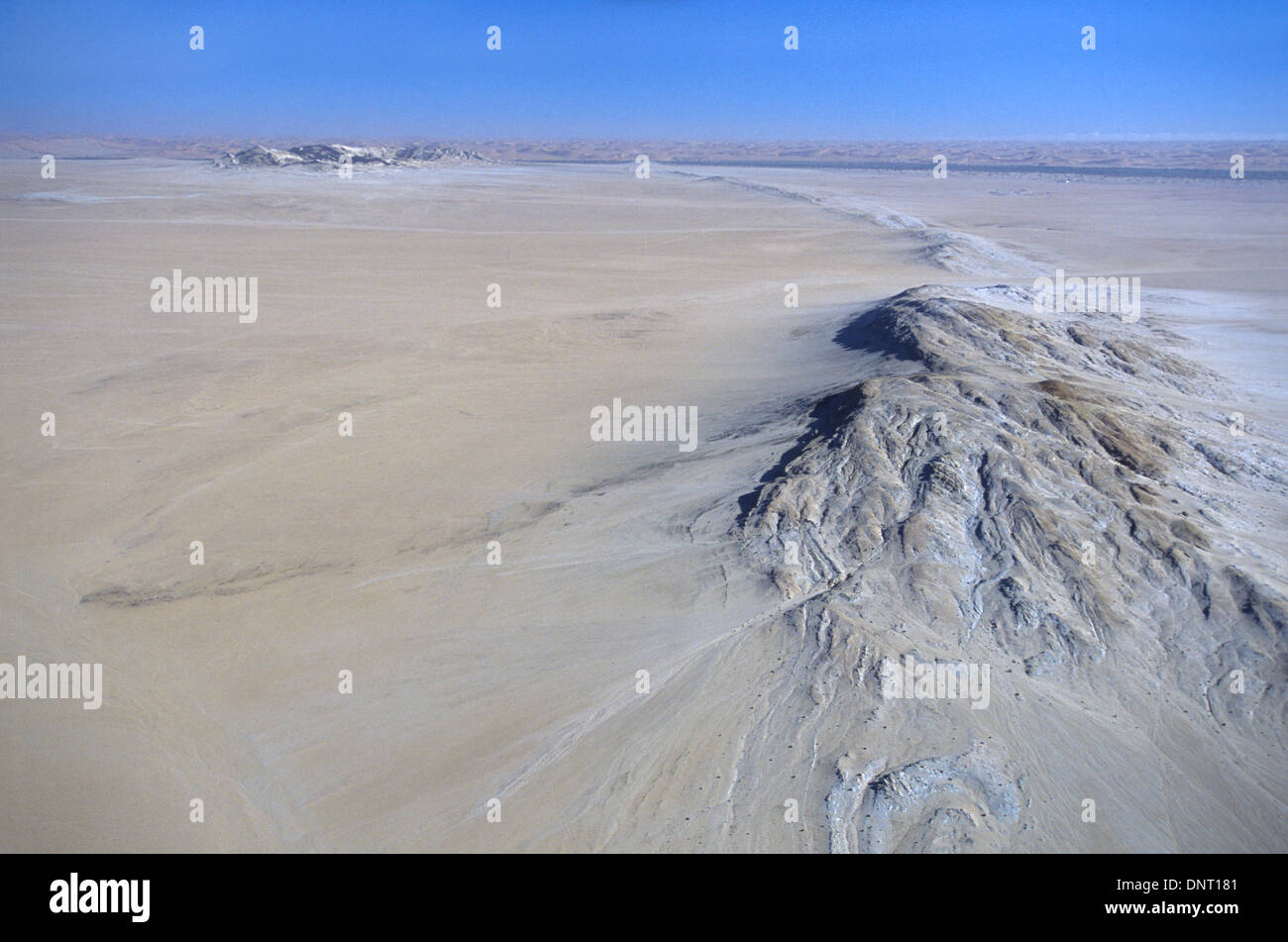 Aerial view of Mounts Hamilton, north of Kuiseb river, Namibia, Africa ...