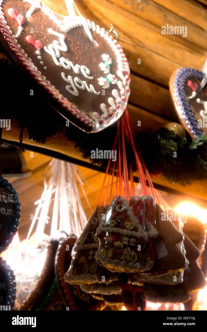 Gingerbread Biscuit Stall Stock Photo - Alamy