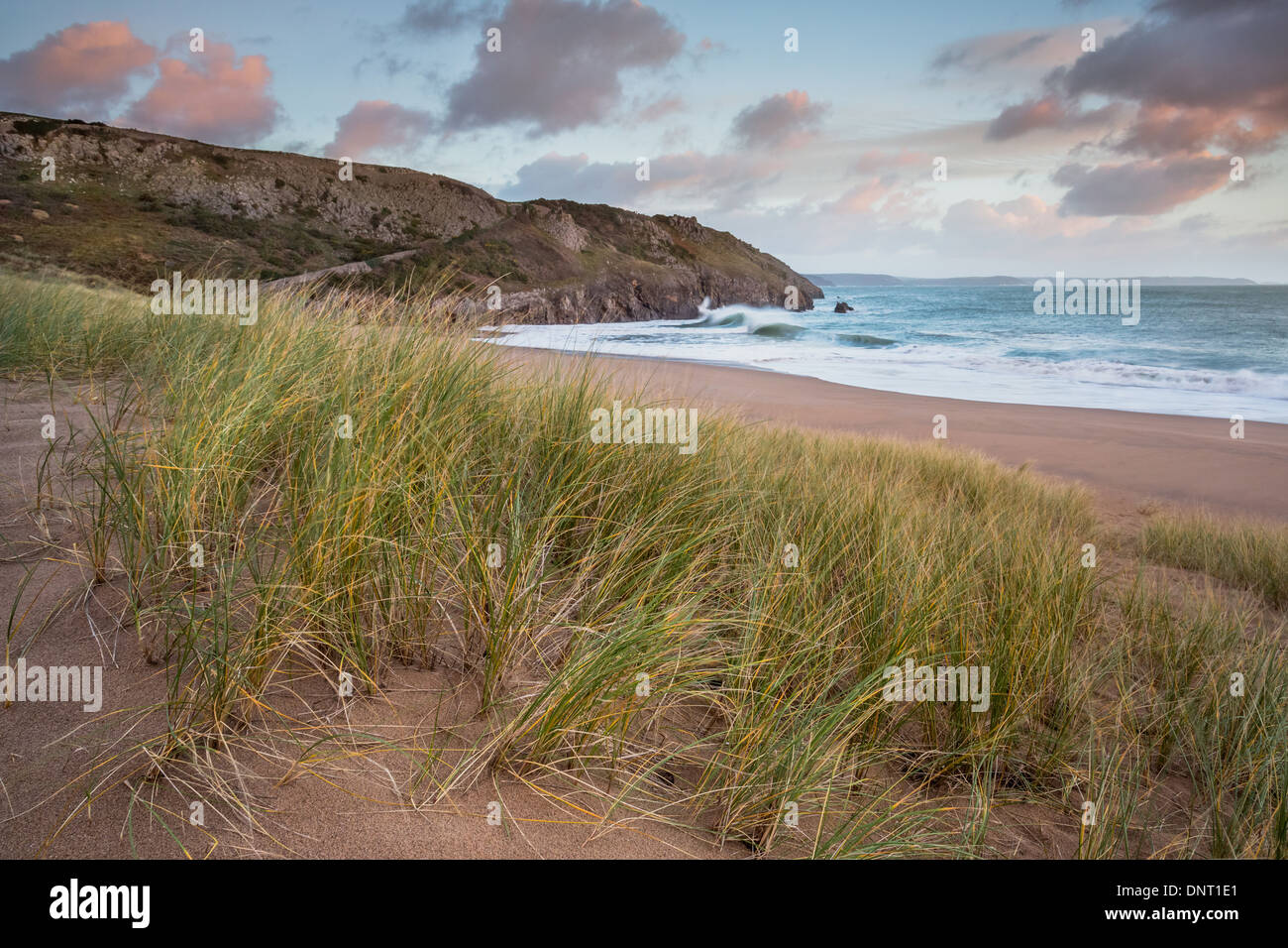 Barafundle Bay on the Stackpole Estate in Pembrokeshire (Wales, UK) at ...