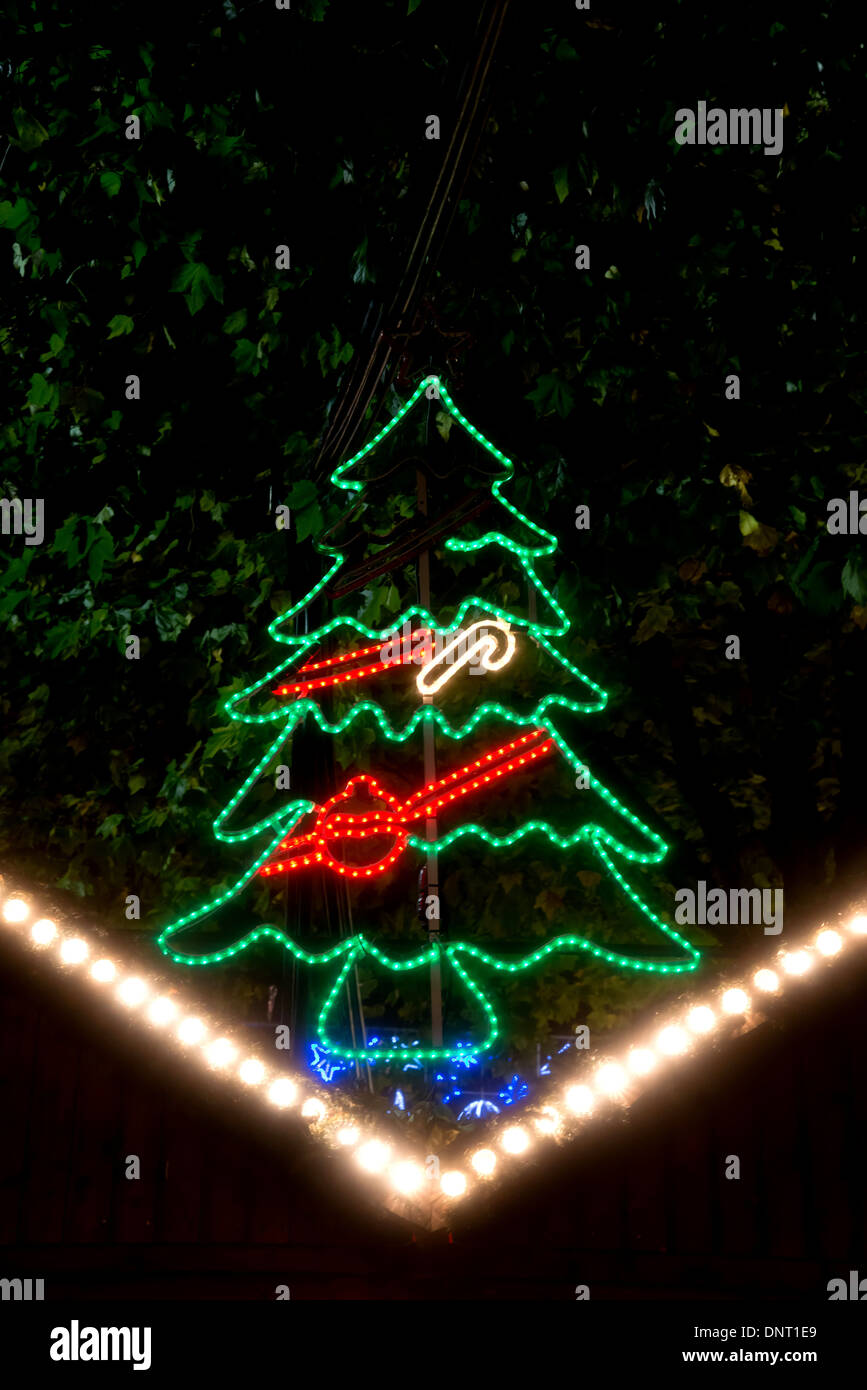 Christmas Tree Lights Stock Photo - Alamy