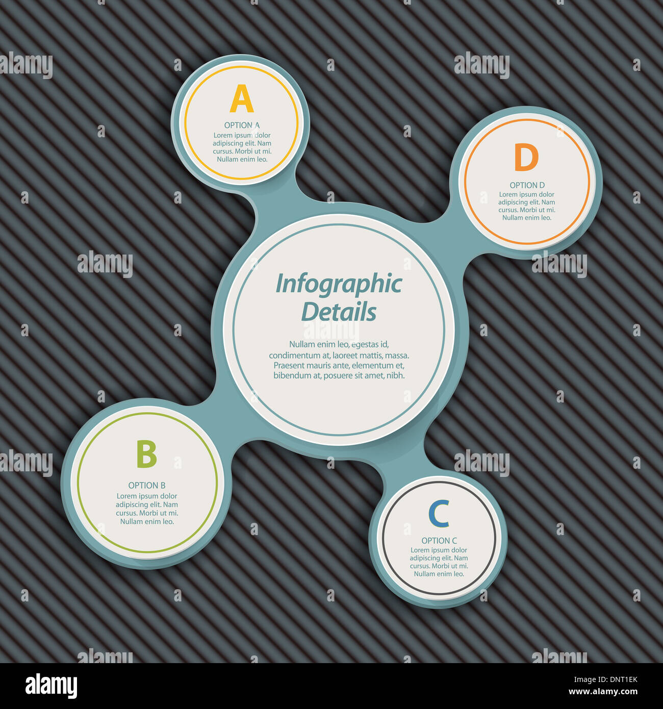 Infographic in metaball style on a 3d texture background Stock Photo ...