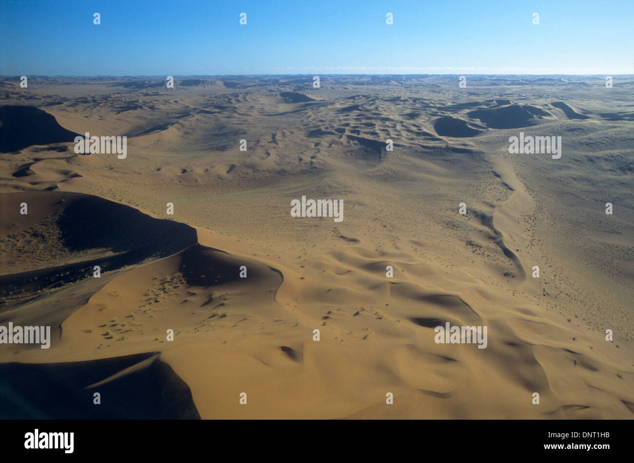 Aerial view of dunes of north Namib-Naukluft NP, Namibia, Africa Stock ...