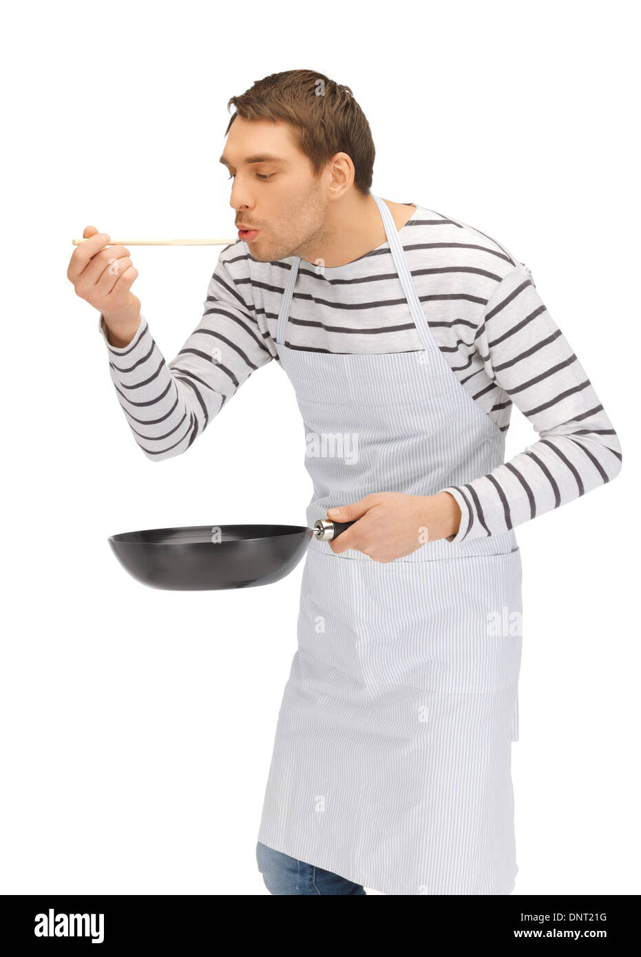 Handsome smiling guy trying hi-res stock photography and images - Alamy