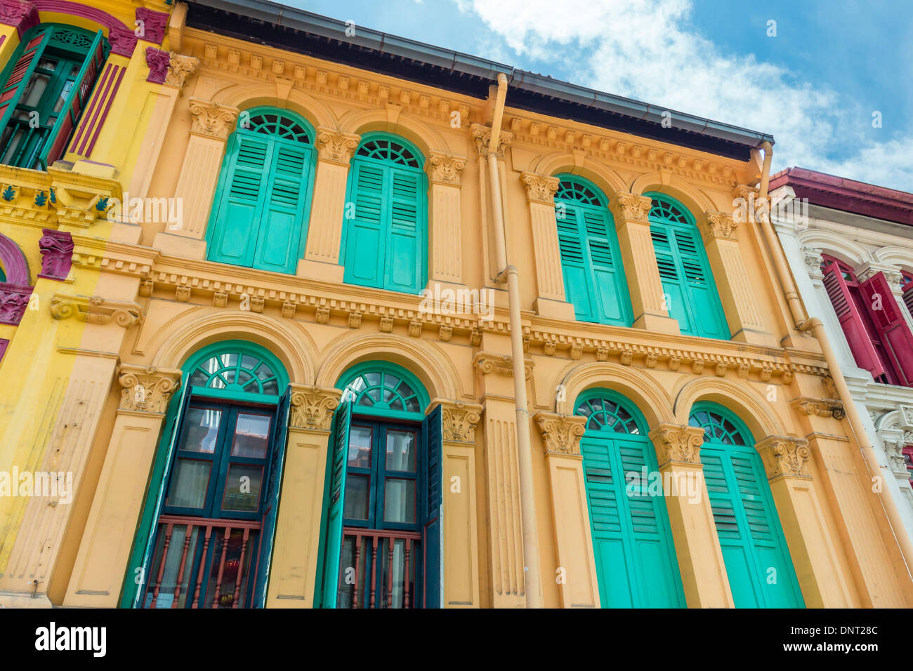 Yellow Building, Singapore Stock Photo - Alamy