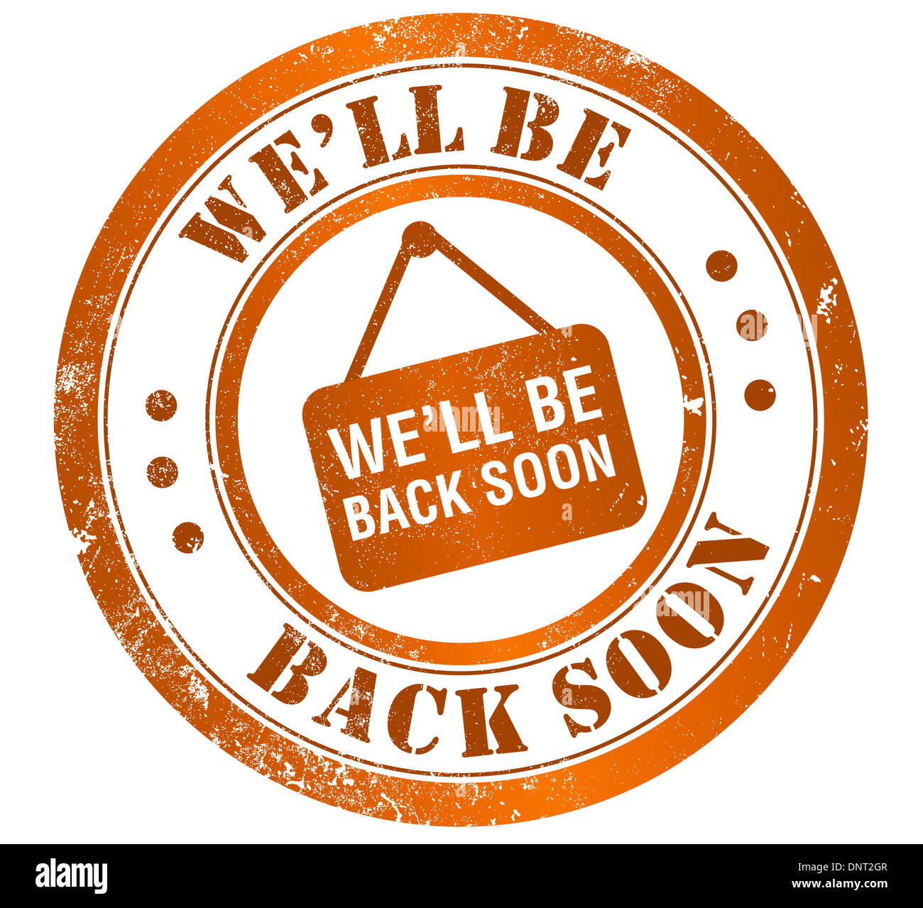 Back soon hi-res stock photography and images - Alamy