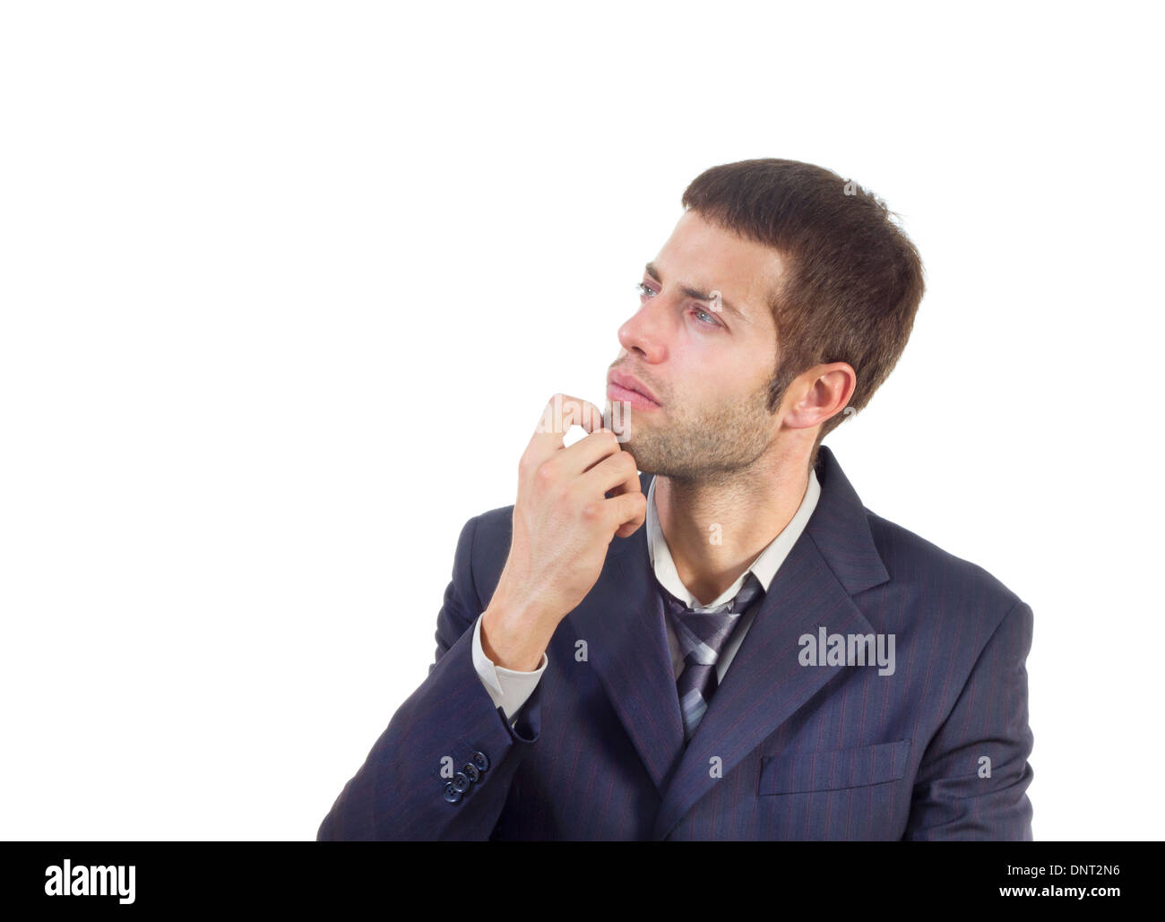 concept of male thinking, isolated Stock Photo - Alamy