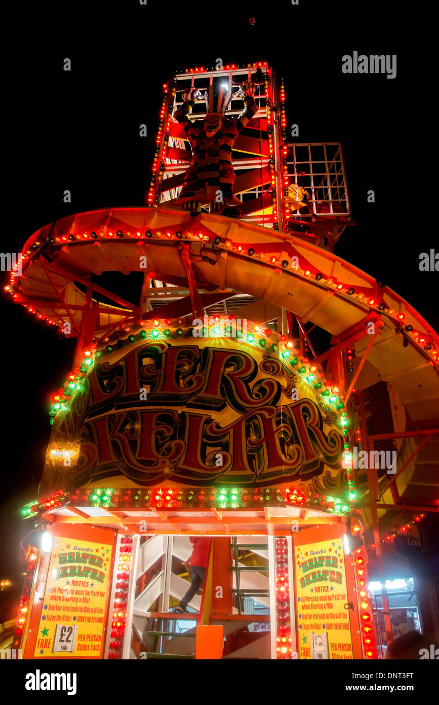Helter skelter fairground slide hi-res stock photography and images - Alamy