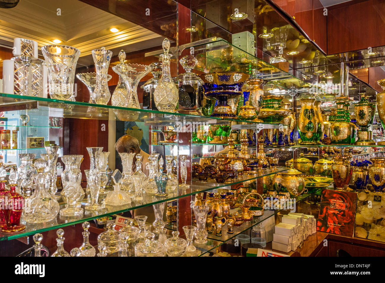 Display of Crystal Ware, Kampong Glam, Singapore Stock Photo - Alamy