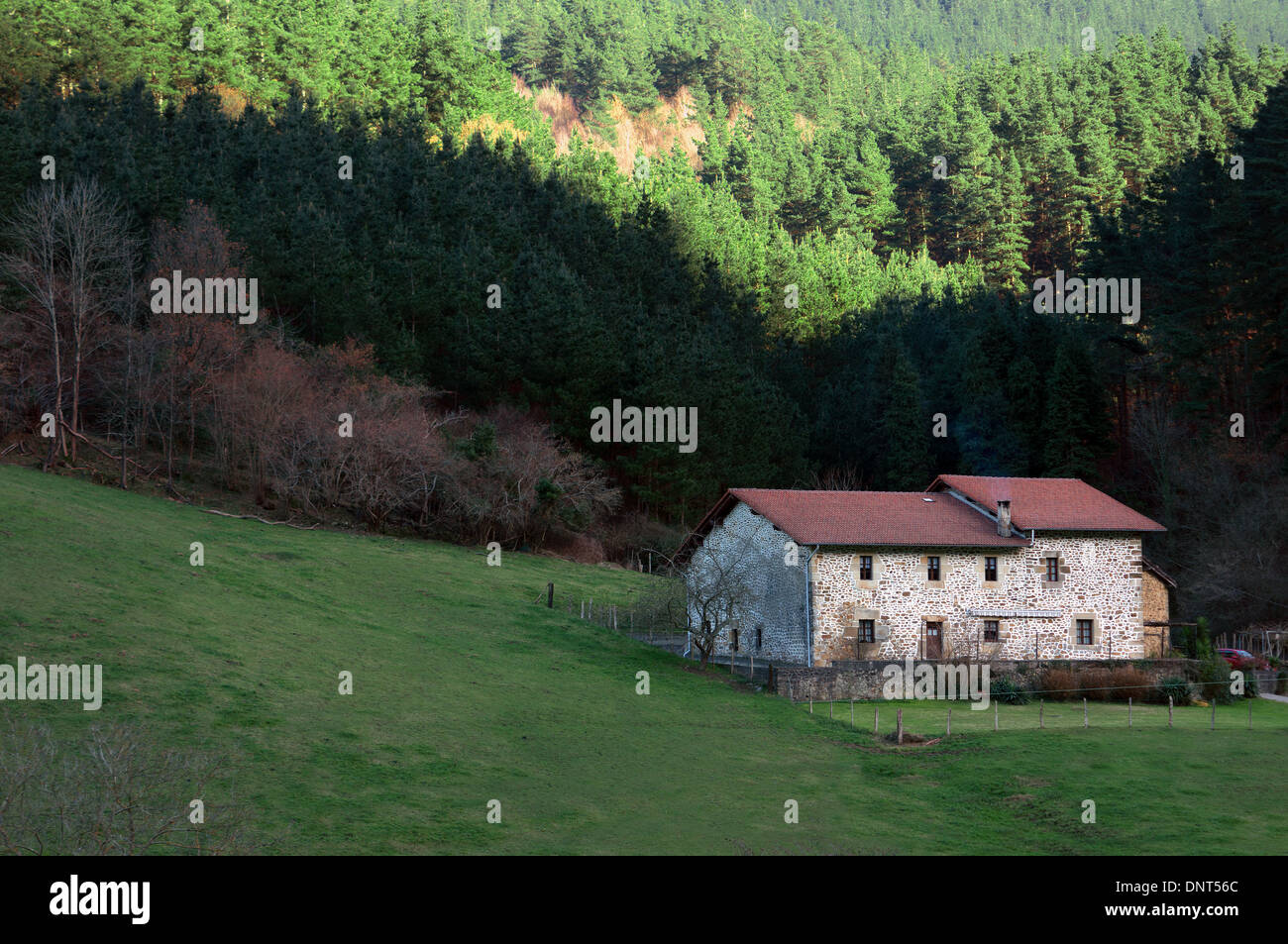 House in the countryside. Basque Country Stock Photo - Alamy