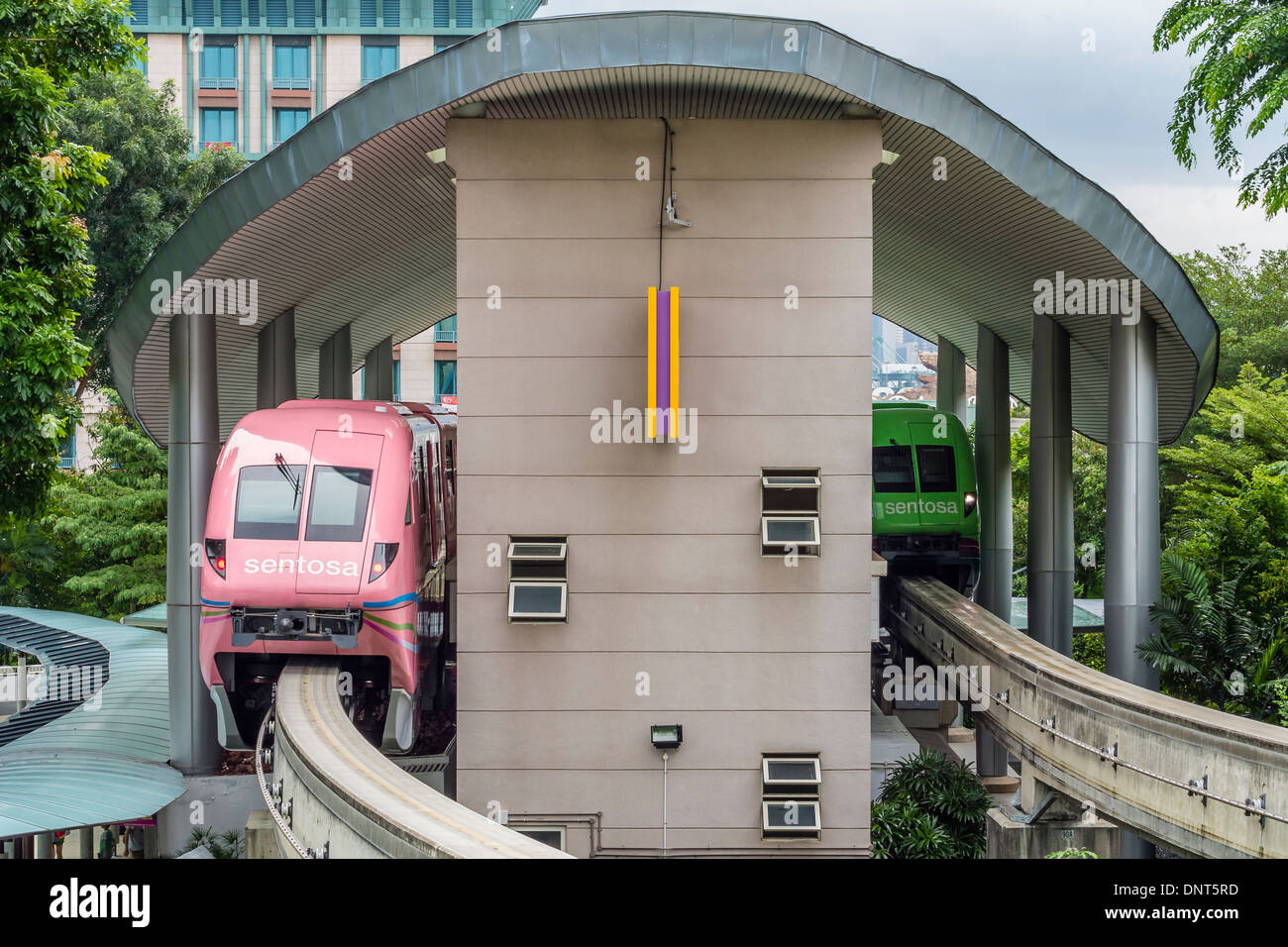 Sentosa Express, Sentosa Island, Singapore Stock Photo - Alamy