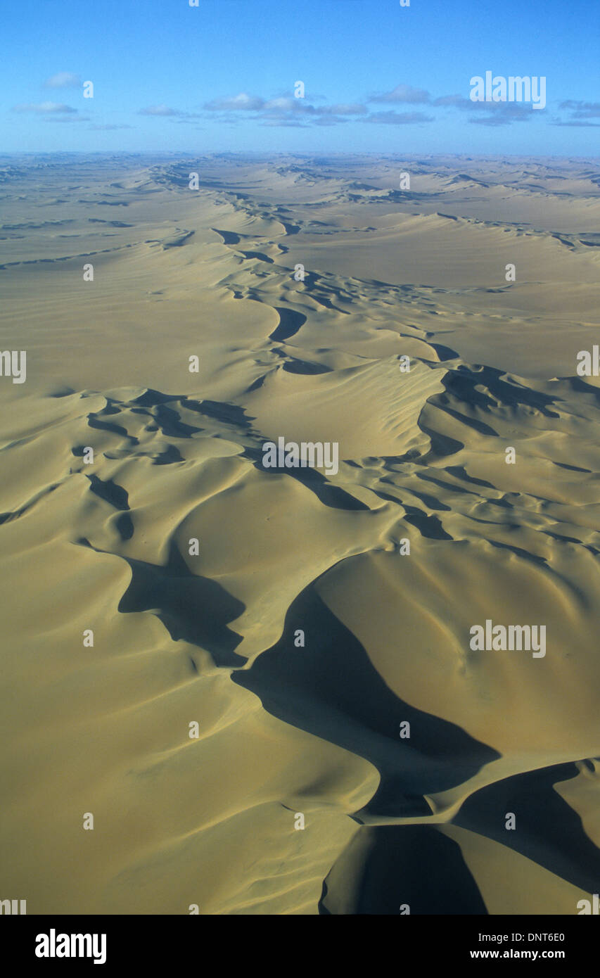 Aerial view of Namib-Naukluft NP desert, north west of Sossusvlei ...