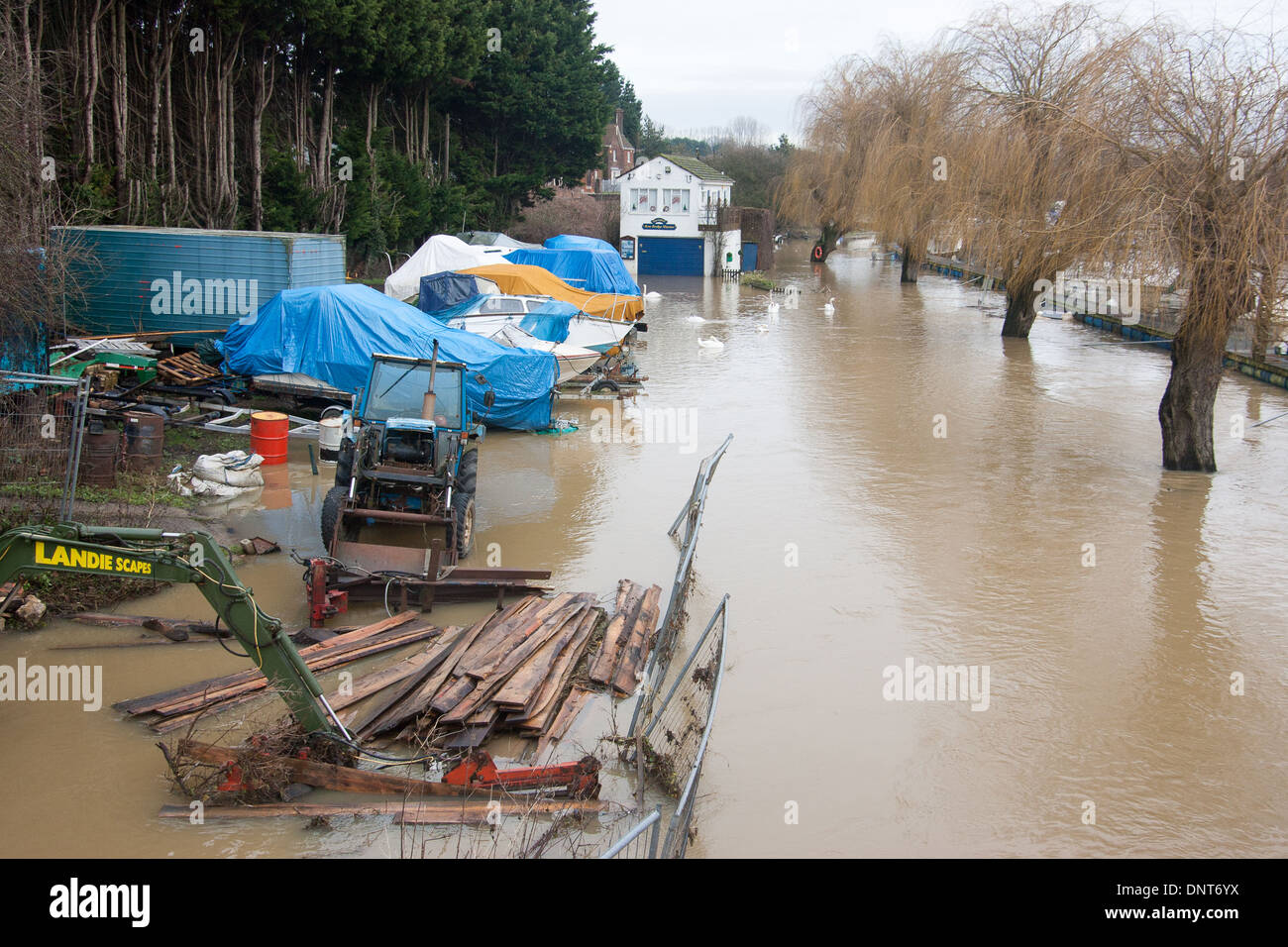 River Medway Flooding Kent England UK Europe Stock Photo - Alamy