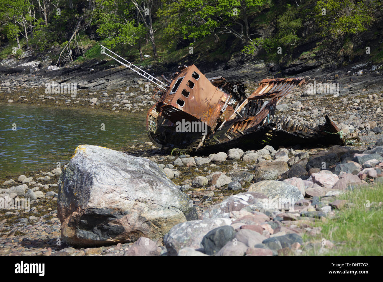 Wreck of the Dayspring, Diabaig, Loch Diabaig, Torridon, Wester Ross ...
