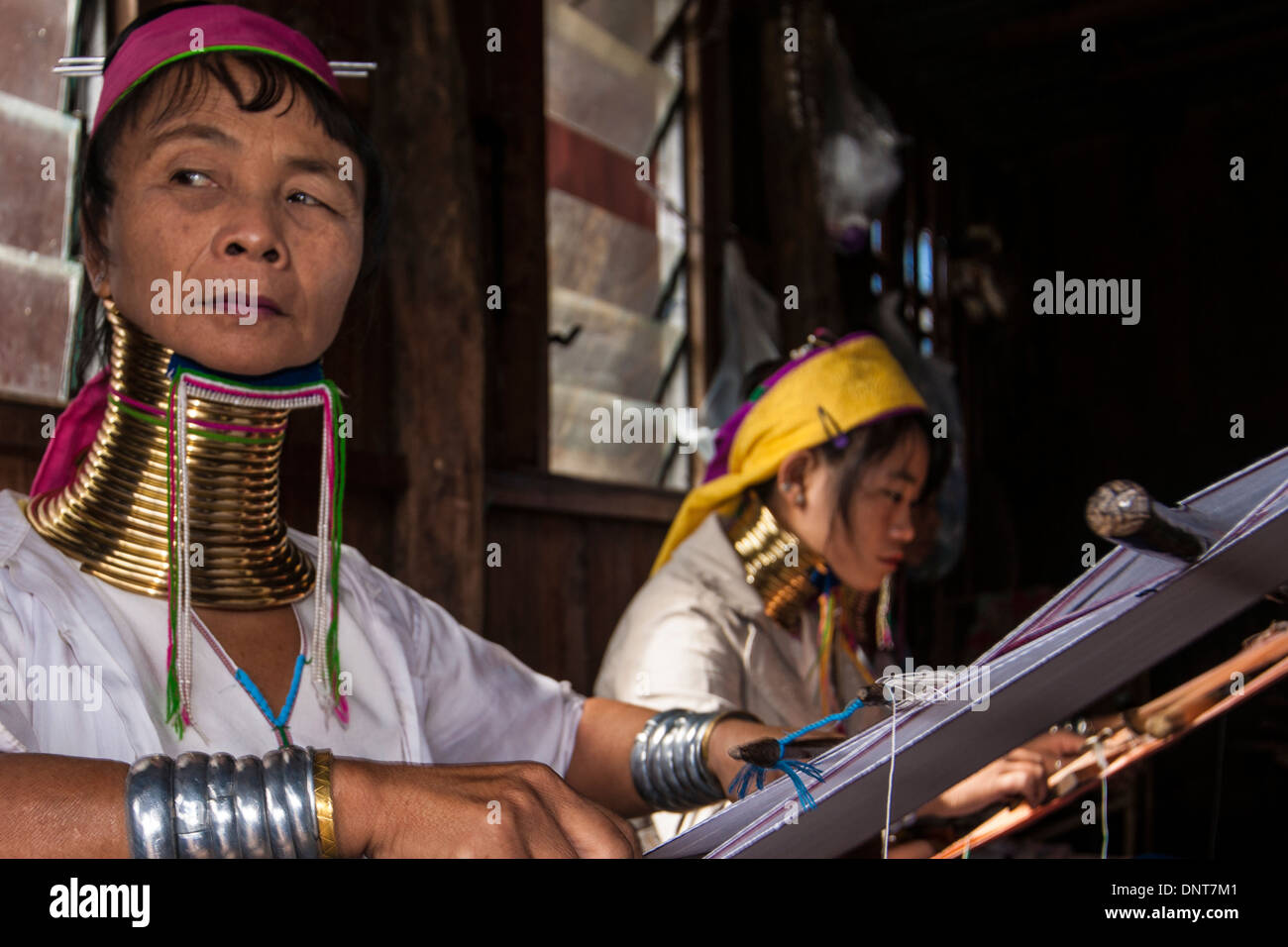 Brass neck rings hi-res stock photography and images - Alamy