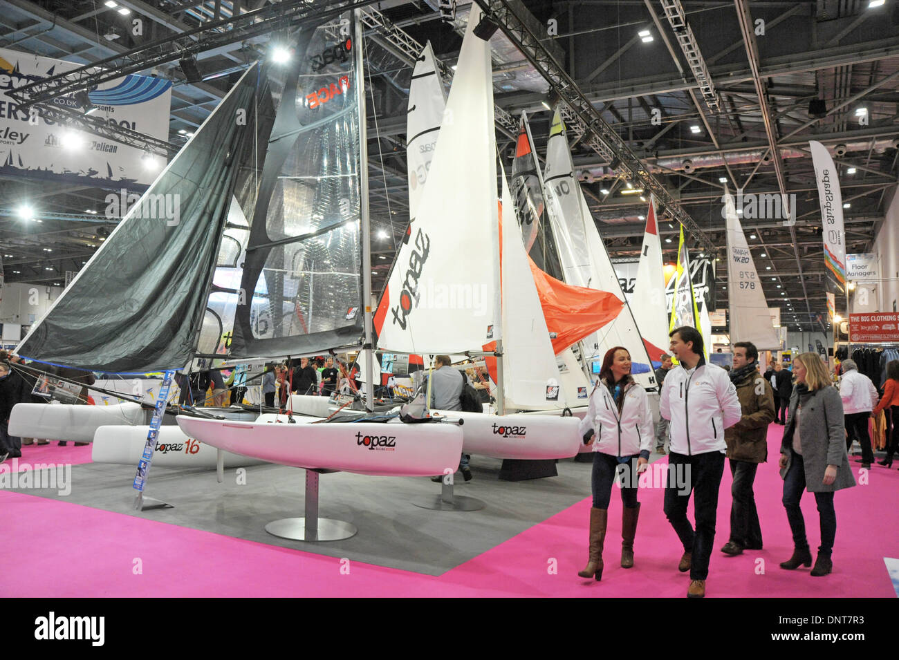 London, UK. 04th Jan, 2014. London Boat Show opens at Excel Docklands ...