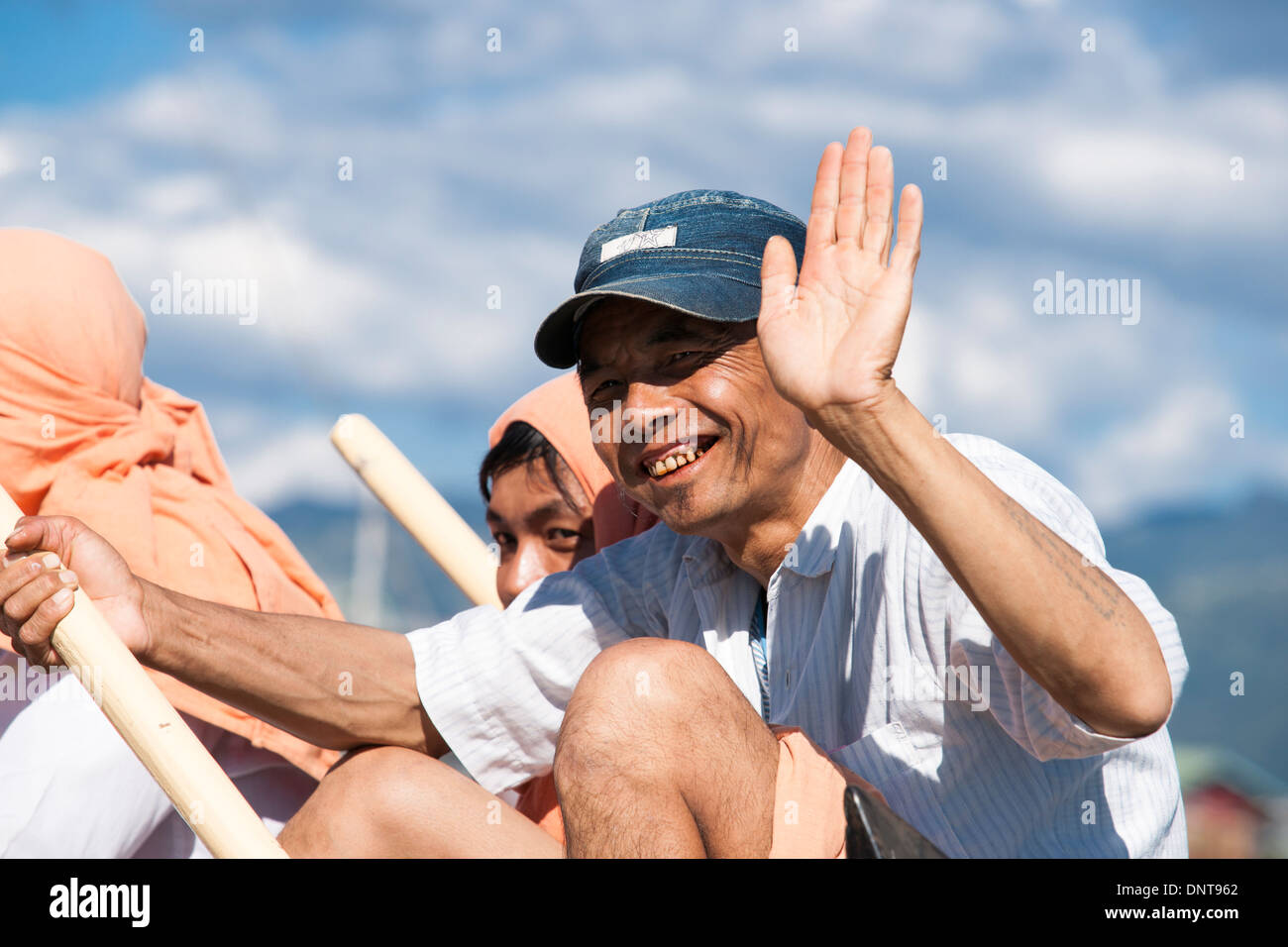 Two men paddling boat hi-res stock photography and images - Alamy