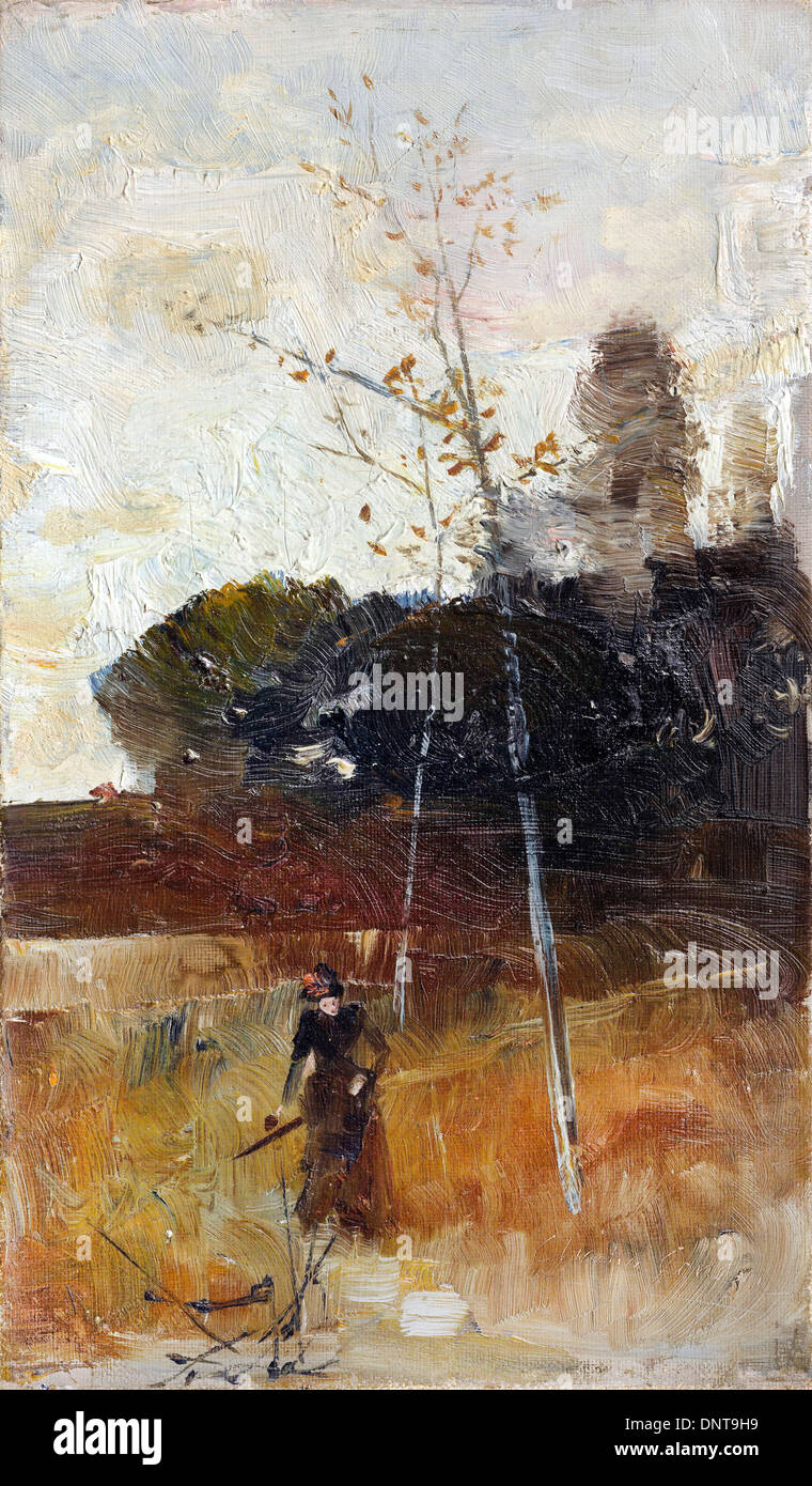 Charles Conder, The path from the woods 1890 Oil on canvas. National ...