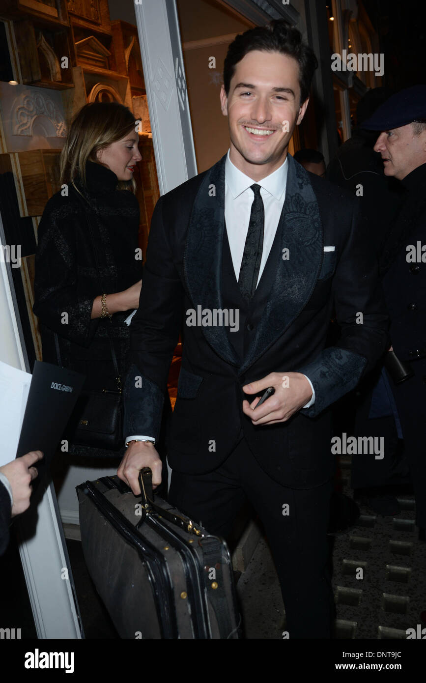 London, UK. 05th Jan, 2014. Tom Evans attends the LCM a/w 2014: Dolce ...