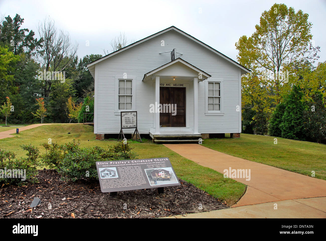 Elvis Presley's Childhood Church in Tupelo, Mississippi, home of Elvis ...