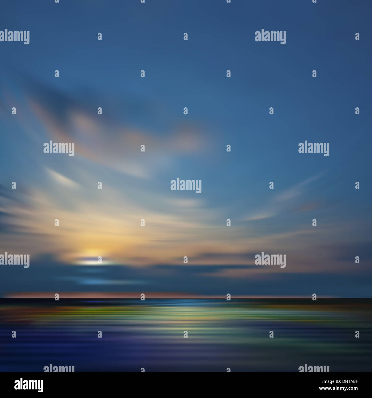 abstract nature background with ocean sunset and clouds Stock Photo - Alamy