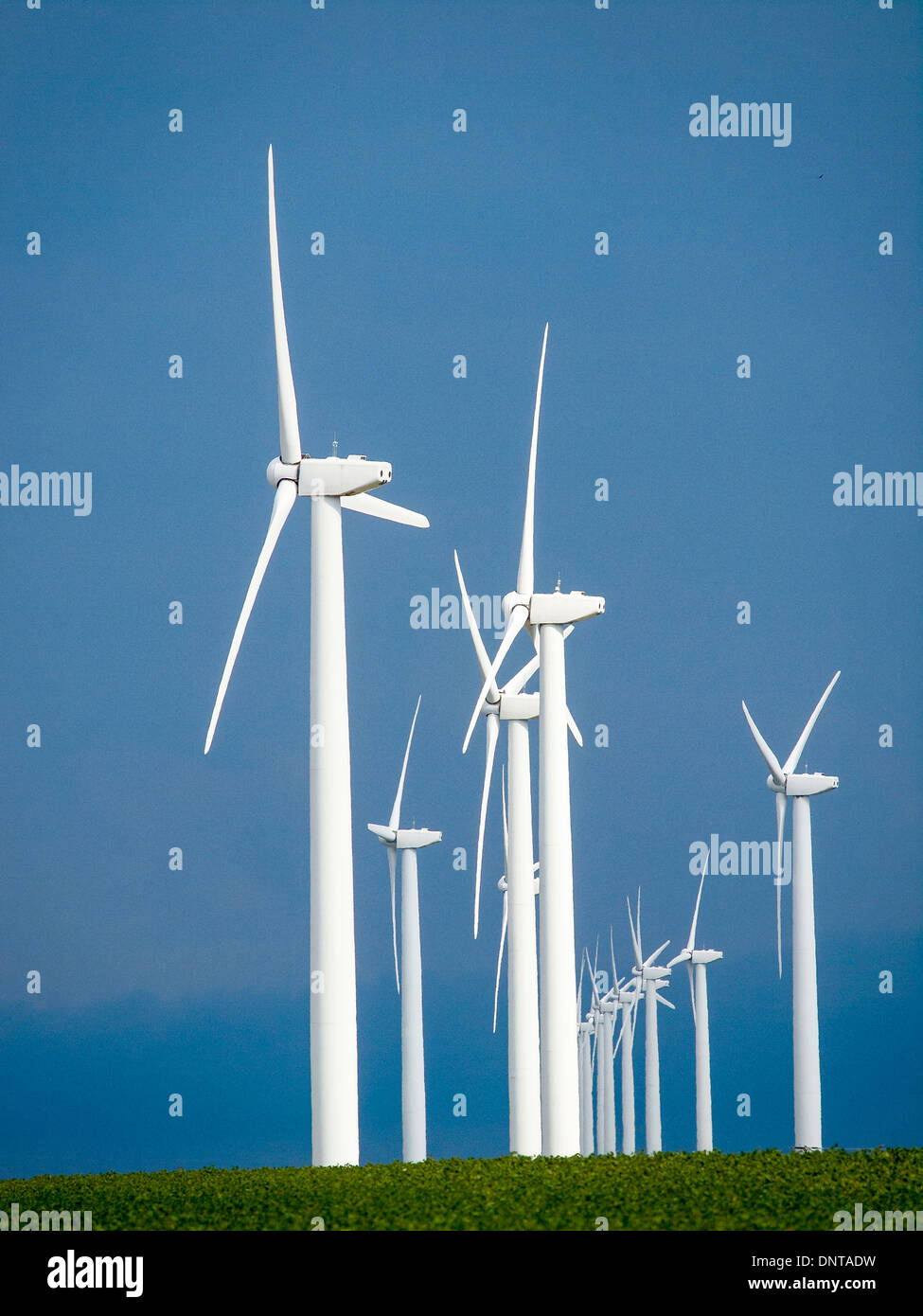 Just west of Sweetwater, Texas, the wind energy capital of Texas. A ...