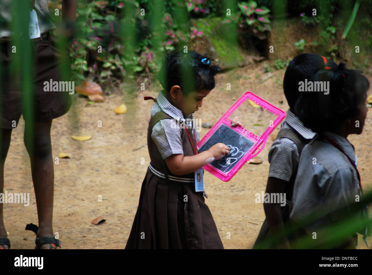 India school children slate hi-res stock photography and images - Alamy