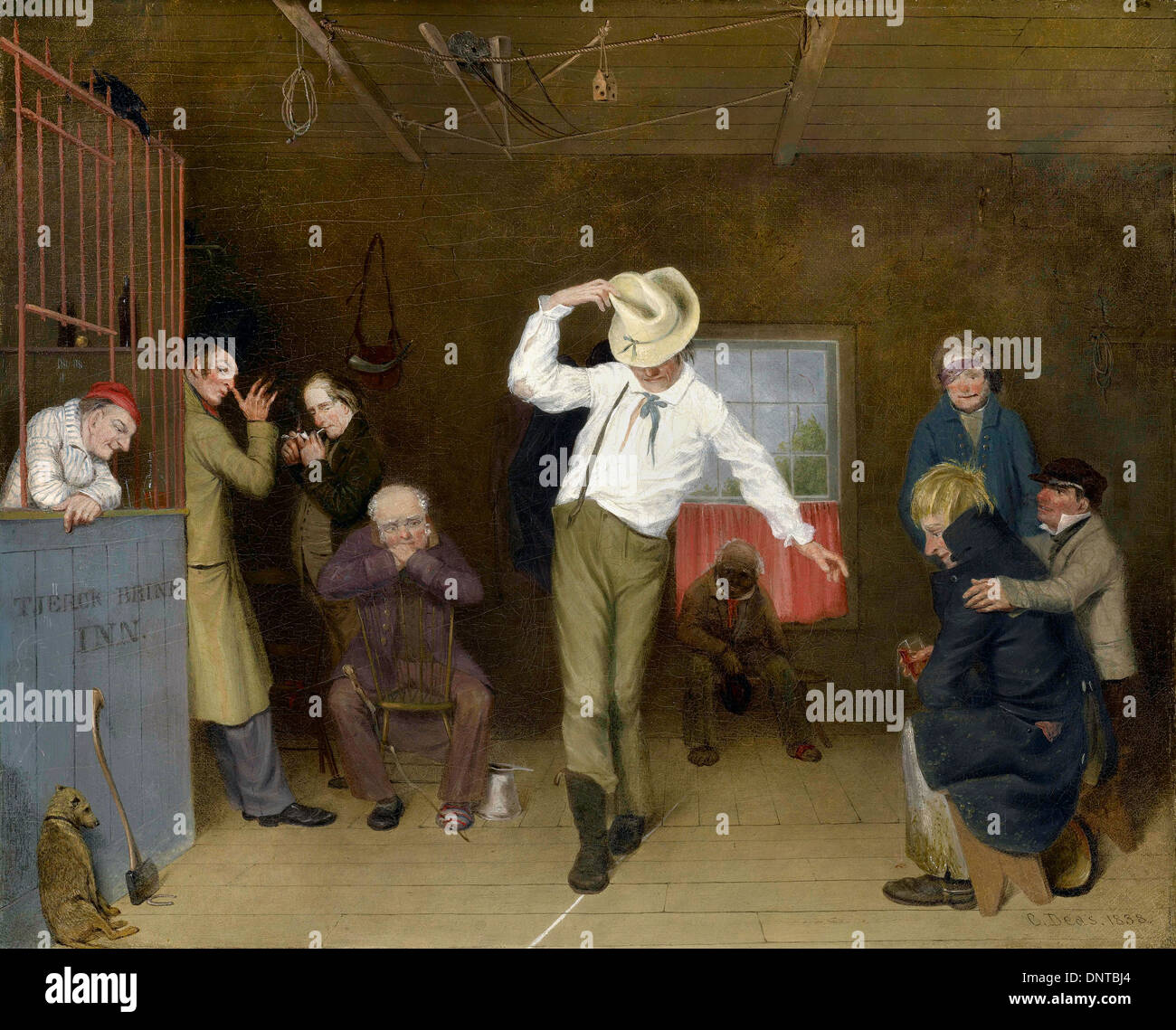 Charles Deas, Walking the Chalk 1838 Oil on canvas. Museum of Fine Arts ...