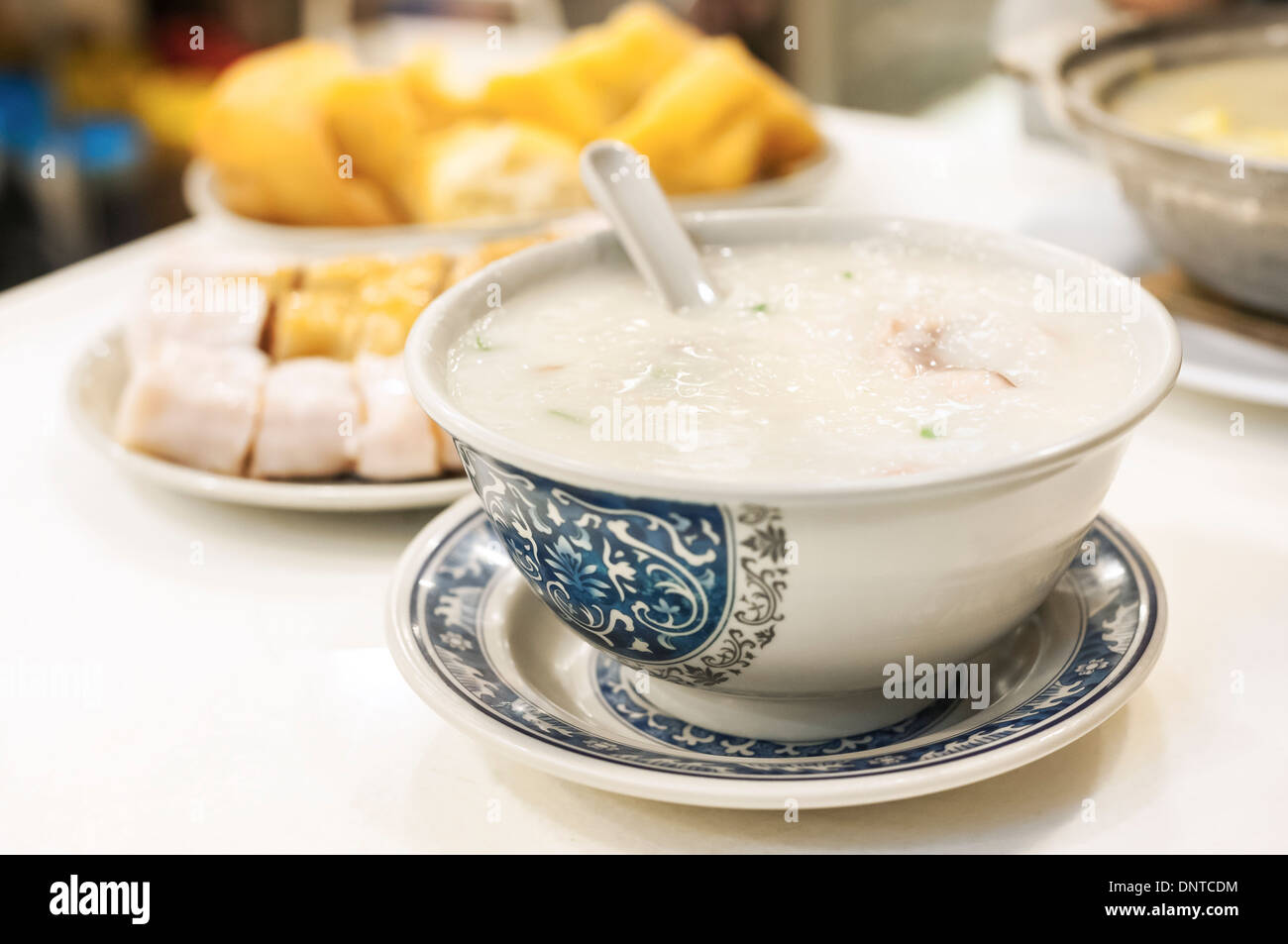 Classic Hong Kong congee served in local cafe Stock Photo - Alamy