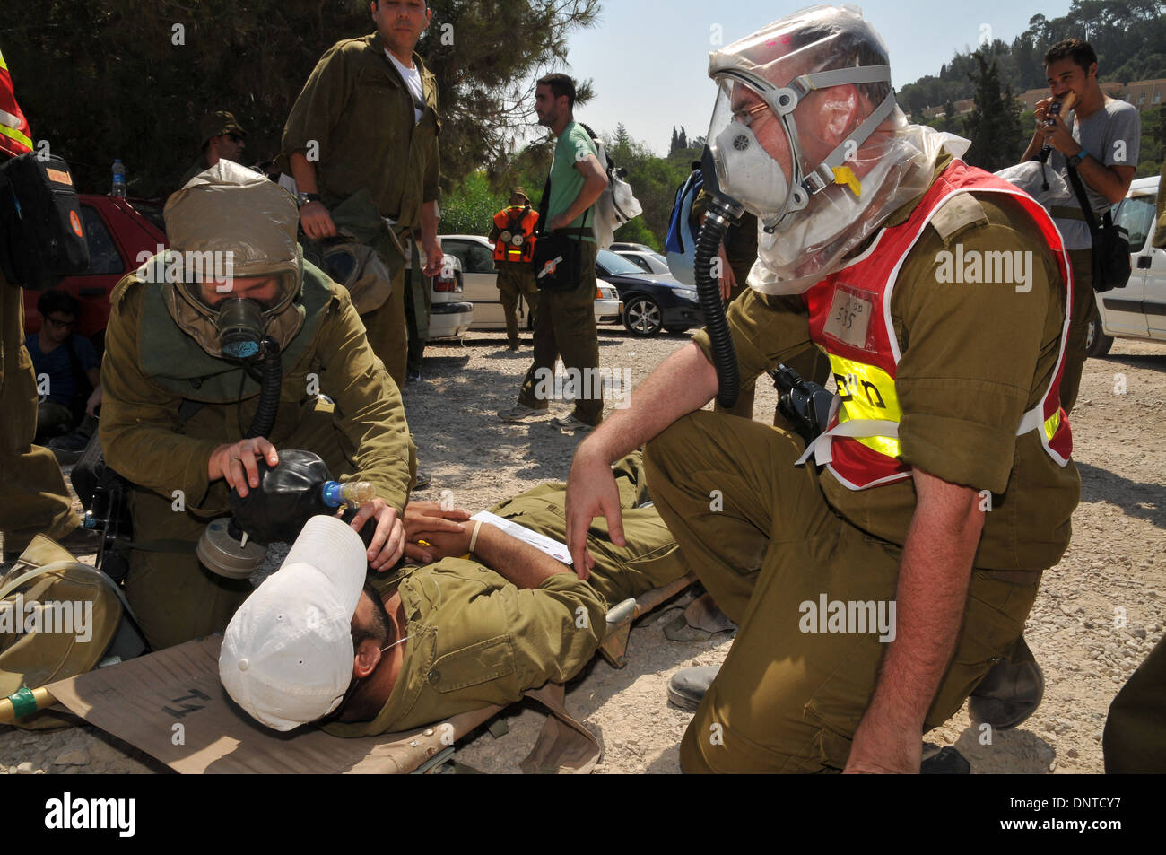 Home front military drill. The Israeli Home Front Command, in ...