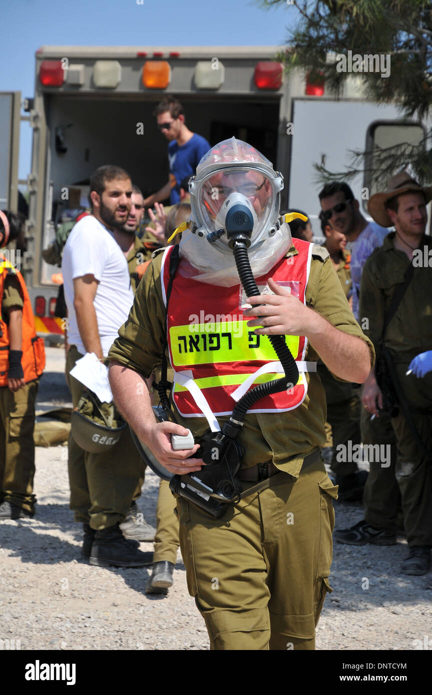 Home front military drill. The Israeli Home Front Command, in ...