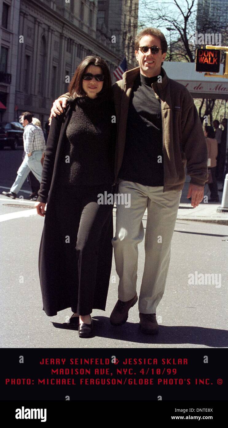 Apr. 10, 1999 - 04/10/99.JERRY SEINFELD & JESSICA SKLAR.MADISON AVE ...
